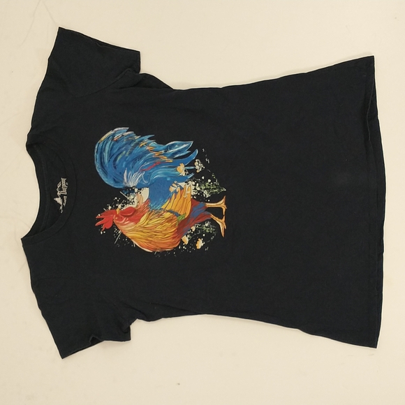 Vintage | Tops | Vintage Rooster Tee Feminine Cut 0 Cotton Chicken ...